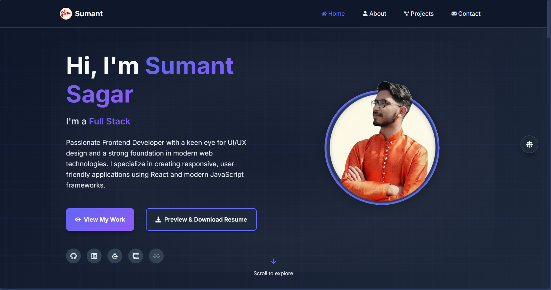 Sumant Sagar - Portfolio